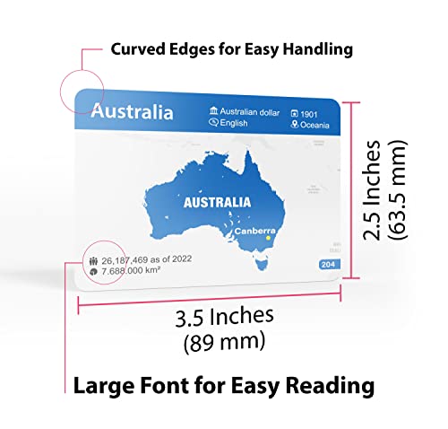 Geography Flash Cards for Kids and Adults – Fun Learning | Briston ...